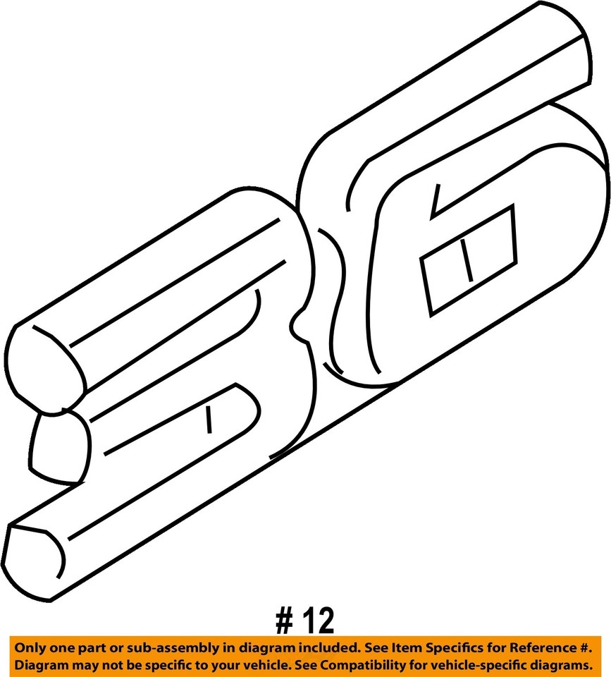 GM OEM 17-19 XT5 Lift Gate Exterior Trim-Nameplate 84062871 | eBay