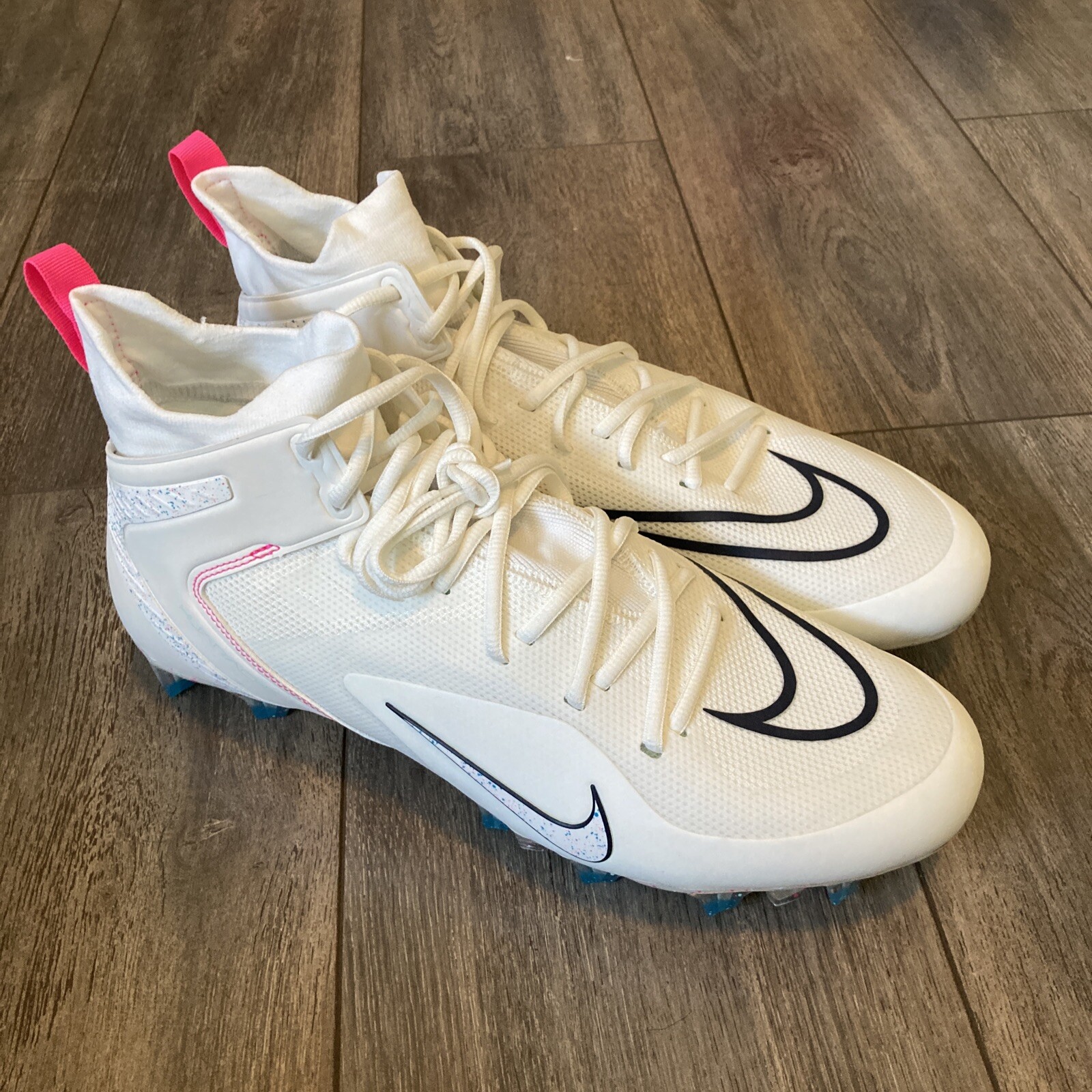 Nike Alpha Huarache 8 Elite Sail Hyper Pink Lacrosse Cleats Men’s Size ...