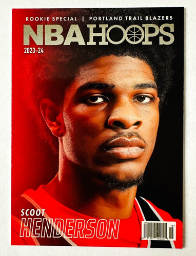 2023-24 Panini NBA Hoops Magazine Scoot Henderson RC #4 Trail Blazers ...