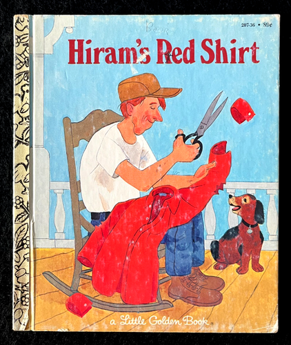 HIRAM'S RED SHIRT ~ vintage 1st "A" ed. children's Little Golden Book ...