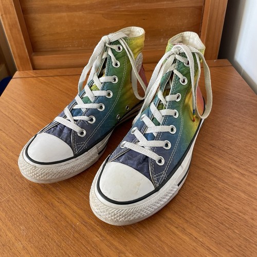 Converse All Star rainbow multicoloured pride high top shoes UK6 | eBay