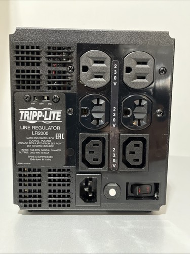 Tripp Lite EATON LR2000 Line Conditioner 2000w Automatic Voltage ...