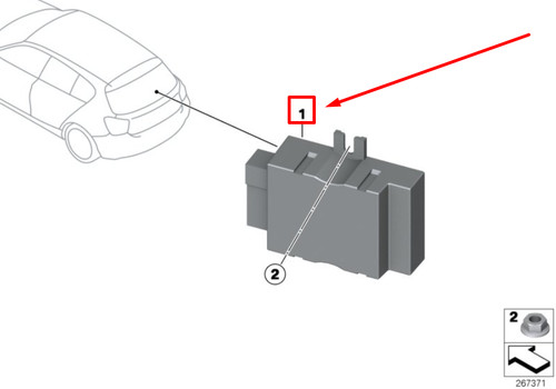 BMW 2 COUPE F87 FUEL PUMP DRIVER MODULE 7411595 16147411595 NE W NO ...