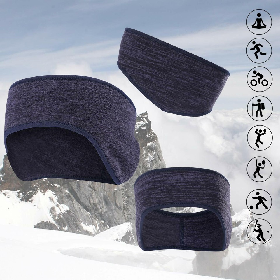 Ear Warmer Headband Winter Fleece Headbands Ear Muffs Warmers for Cold ...