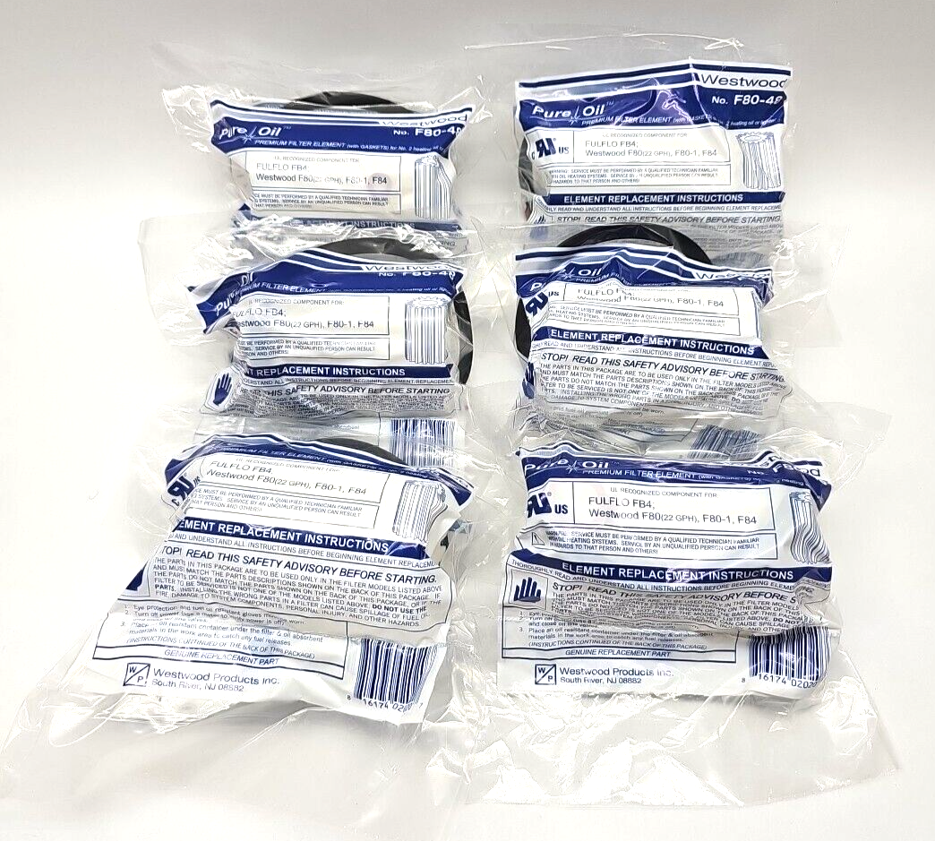 Lot of 6, FULFLO FB4 FUEL OIL FILTER / WESTWOOD SID HARVEY FUEL OIL ...