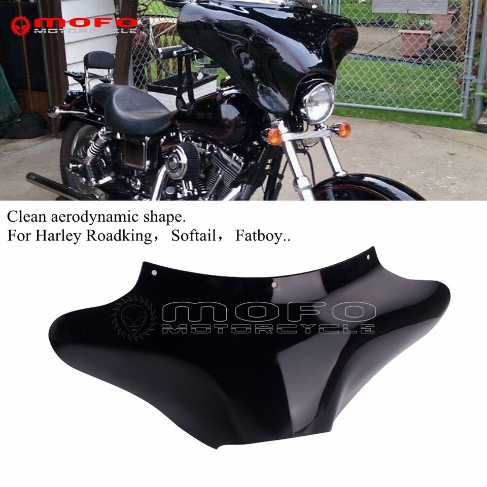 Detachable Batwing Headlight Fairing For Harley Touring Road King FLHR ...