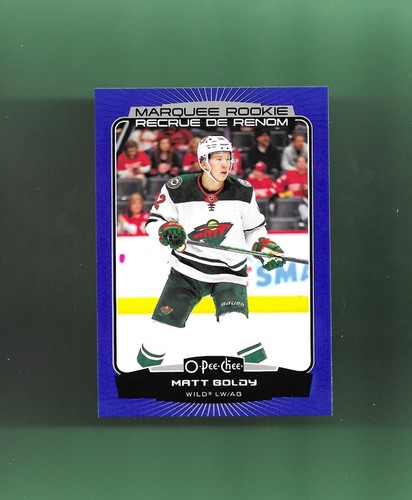 MATT BOLDY-MINNESOTA WILD! 2022-23 OPC MARQUEE ROOKIE RC BLUE BORDER ...