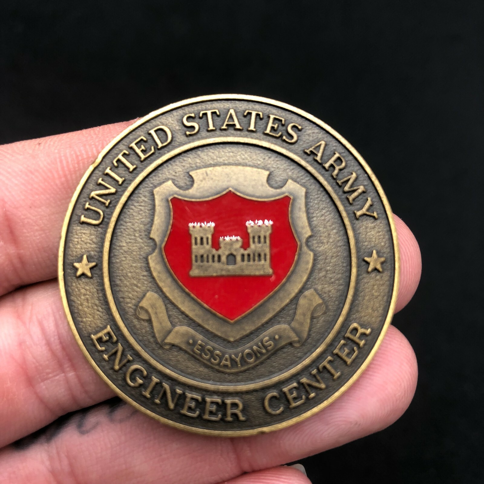 US Army Engineer Center Band of Excellence CSM Military Challenge Coin ...
