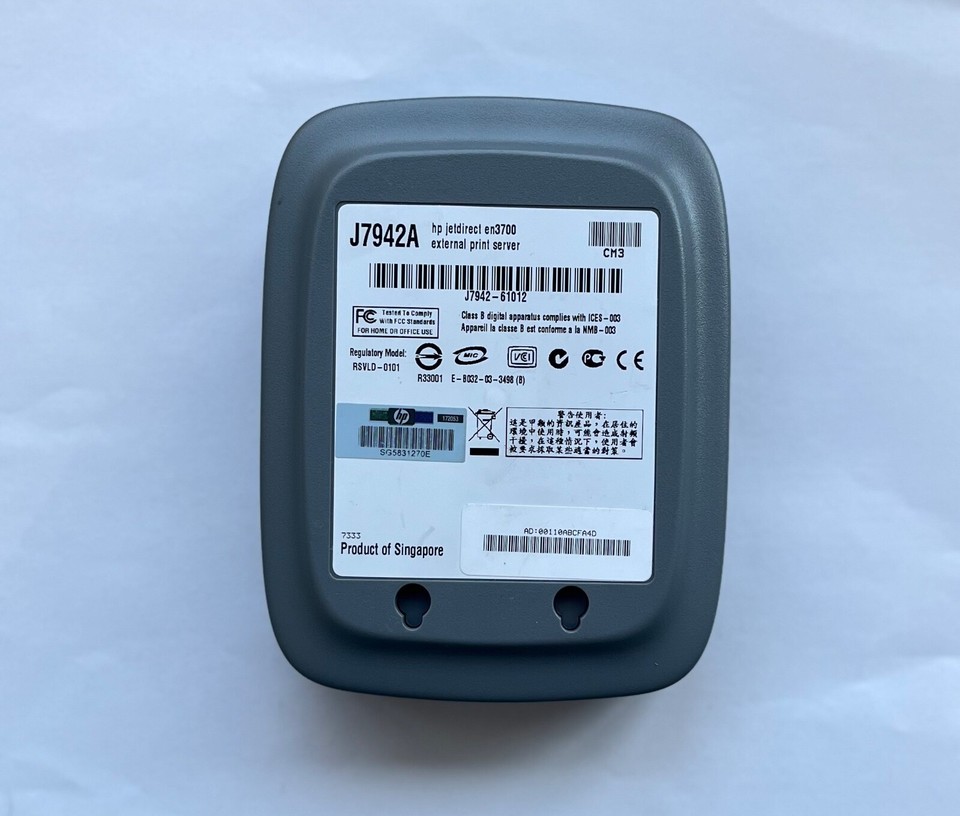 HP J7942A Jetdirect en3700 Fast Ethernet Print Server (USB 2.0) | eBay