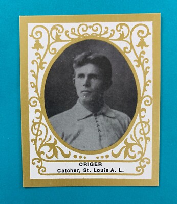 T204 Ramly Baseball Card Reprint Single - Lou Criger (St. Louis) | eBay