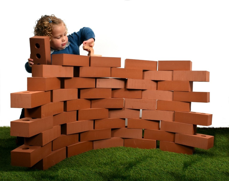 Single Foam Fake Building Brick Prop Real Size Construction Block ...