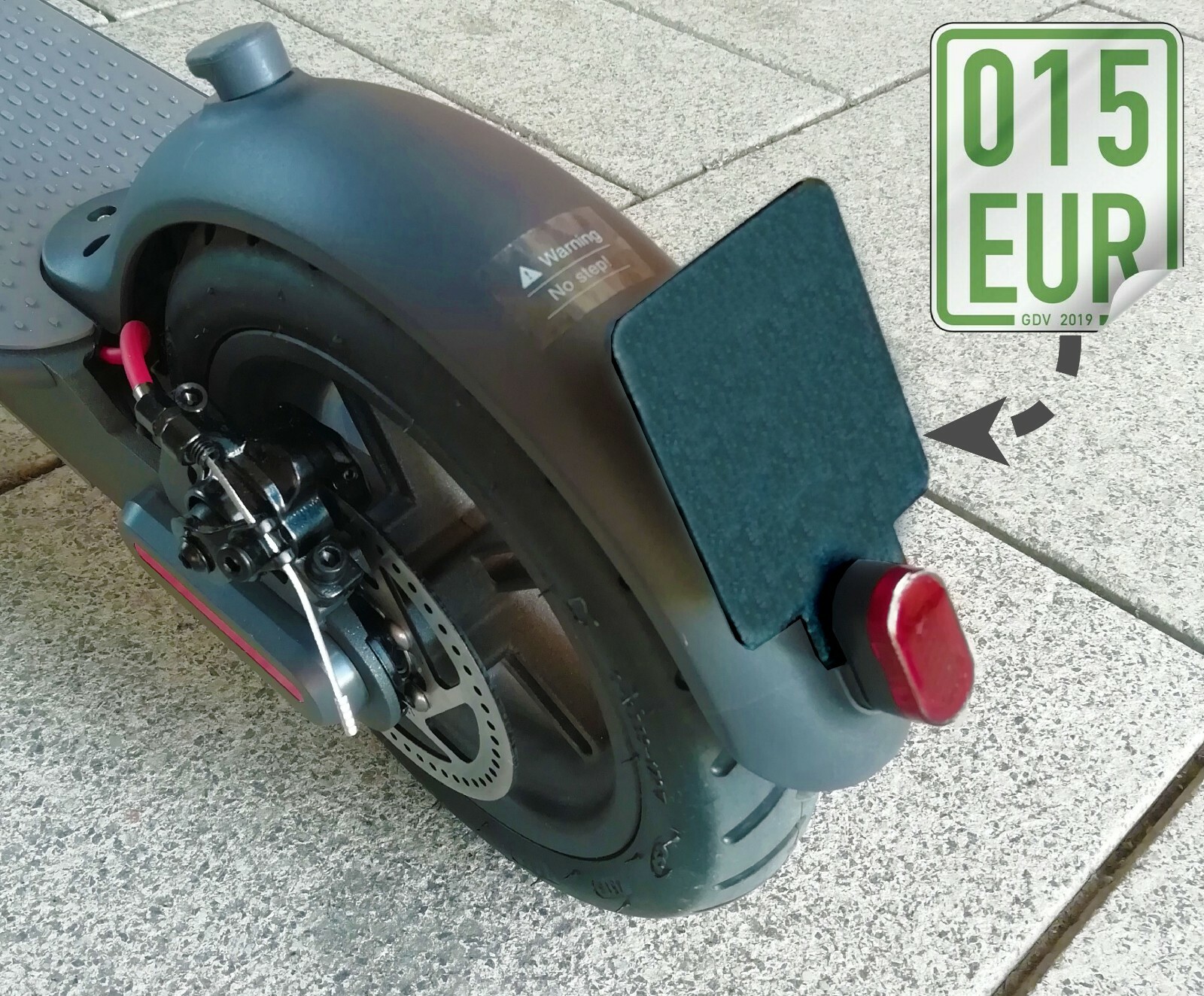 Elektro Scooter Elektroroller City E-Scooter Kennzeichenhalter BLACK | eBay