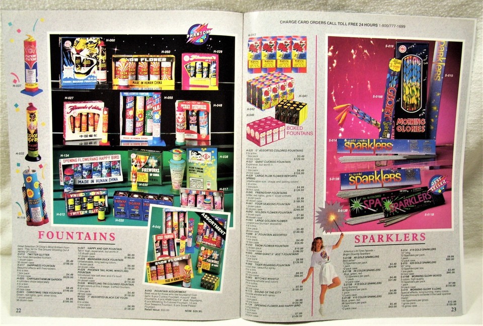 Vintage ☆ 1990 ☆ Phantom ☆ Fireworks ☆ Collector's Edition ☆ Catalog ...
