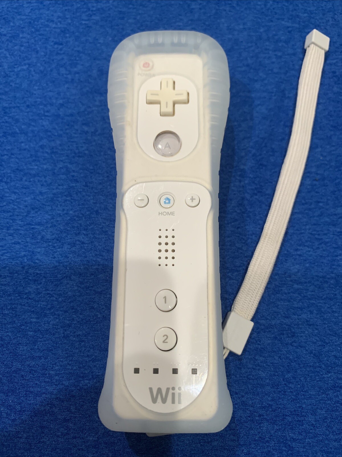 Official OEM Nintendo Wii Remote White With Strap And Silicon Cover | eBay