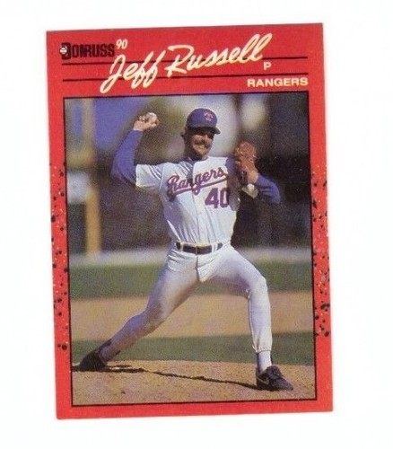 1990 Donruss baseball card #284 Jeff Russell Rangers | eBay