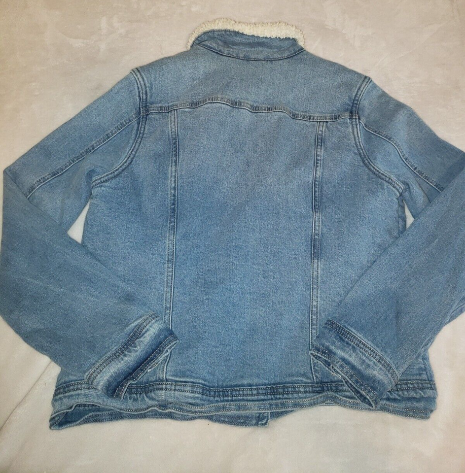 Target Universal Thread Sherpa Lined Medium Wash Denim Jacket Size ...