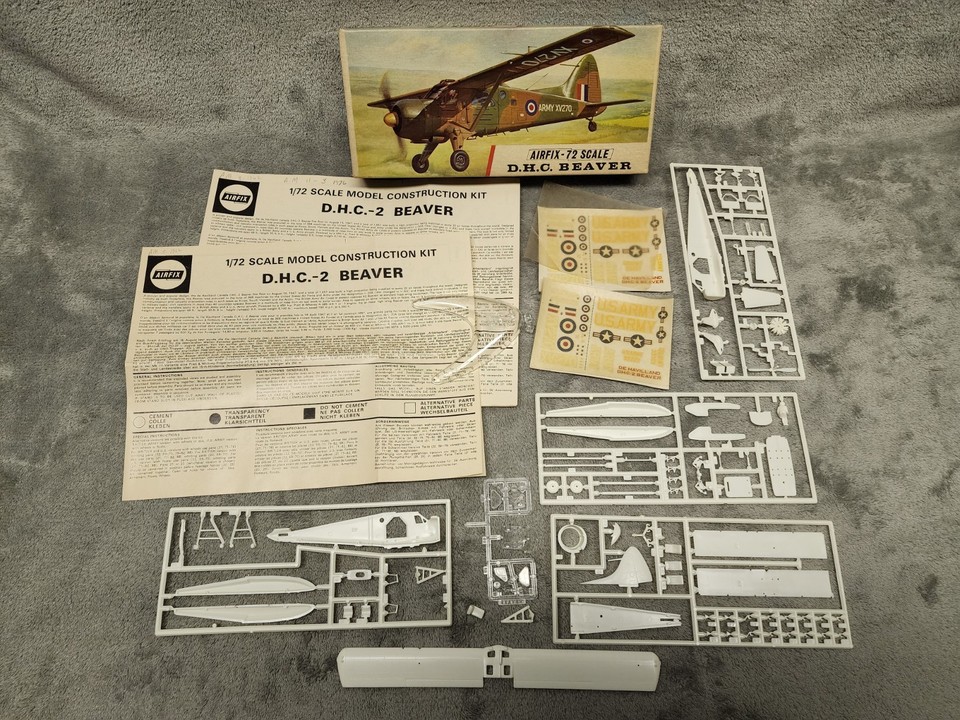 Airfix DHC Beaver Vintage 1:72 Scale Series 3 Plastic Model Kit ...