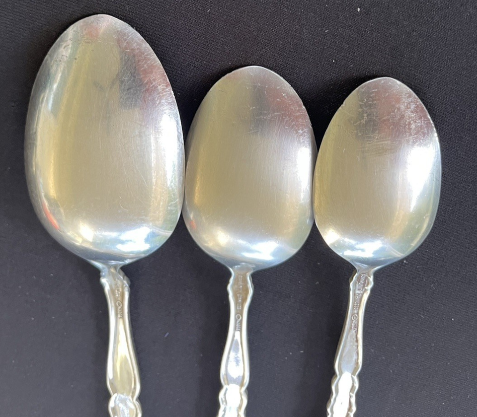 64 x Vintage ONEIDA COMMUNITY USA Satinique Stainless Steel Flatware ...