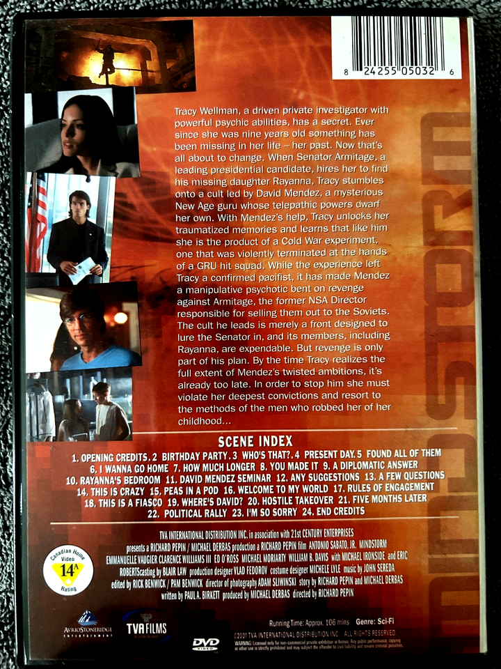 Mindstorm (1996) (DVD 2001 VG) Antonio Sabato Jr., Emmanuelle Vaugier | eBay