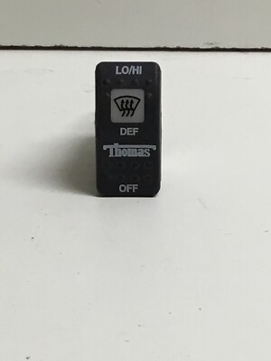 52003129 THOMAS BUILT SCHOOL BUS SPST DEFROST LO HI ROCKER SWITCH 5200 ...