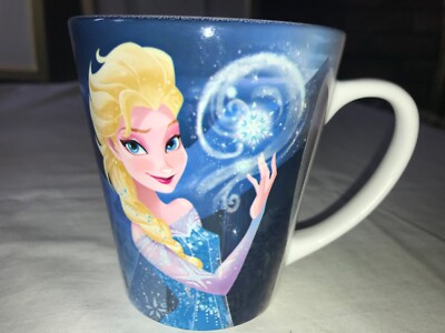 RARE Disney ORCA Coatings FROZEN Movie ELSA Snow Queen 12oz FLARED MUG ...