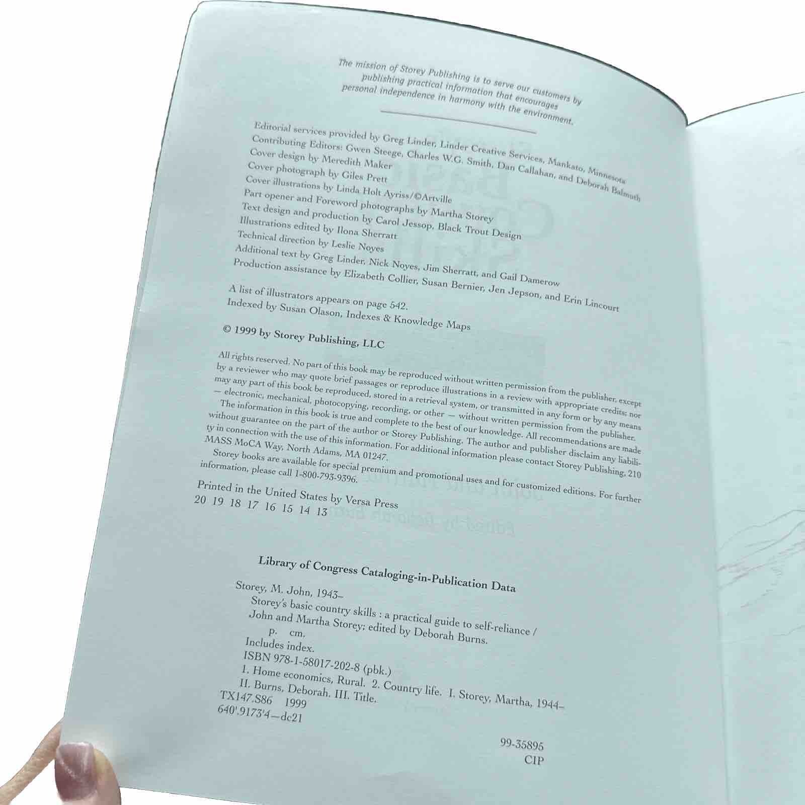 Storey's Basic Country Skills: A Practical Guide to Self-Reliance 9781580172028| eBay