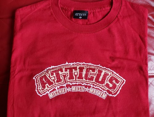 Vtg Authentic ATTICUS Brand Red T-shirt Sz XL Blink 182 * RARE! NEW ...
