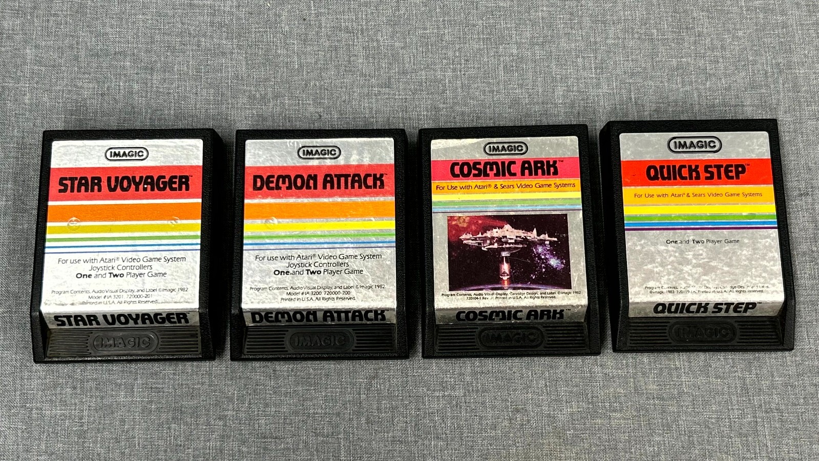 Vintage IMAGIC Atari 2600 Video Game Cartridges Lot of 4 Games, Free ...
