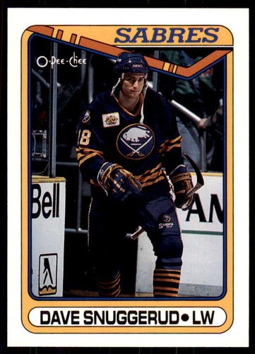 1990-91 O-Pee-Chee Dave Snuggerud . Buffalo Sabres #340 | eBay