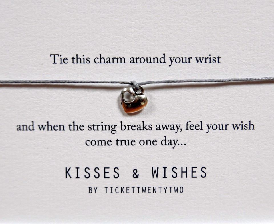 Personalised Handmade APPENDIX CANCER Wish Bracelet - Get Well Soon ...