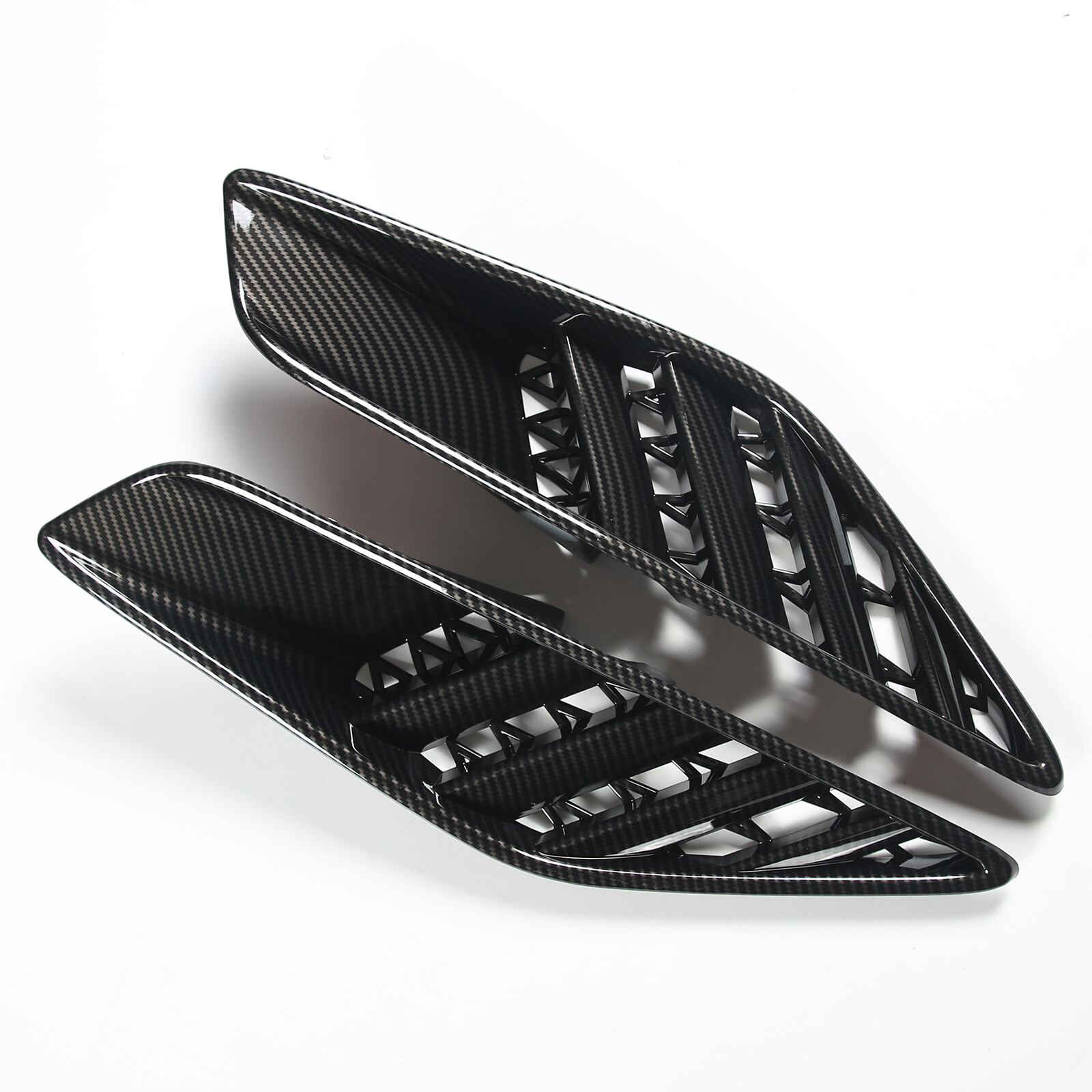 2PC Rear Side Body Vent Cover Trim for Corvette C7 2014 -19 Carbon ...