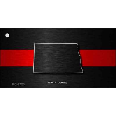 North Dakota Thin Red Line Novelty Metal Key Chain KC-9723 | eBay