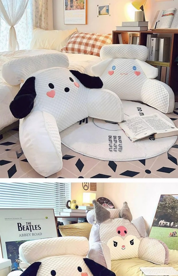 Pochacco Melody Kuromi Lumbar Protection Sofa Pillow Cushion Detachable ...