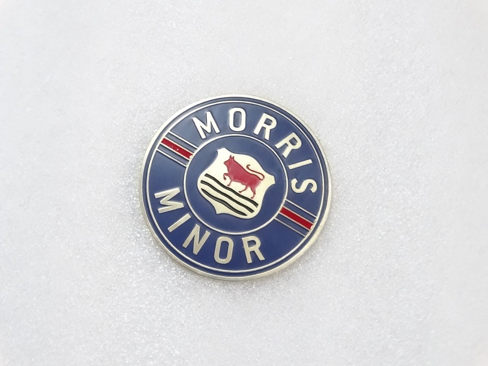 Vintage Brass Morris Minor Car Radiator Badge Emblem Logo emblem (Big ...