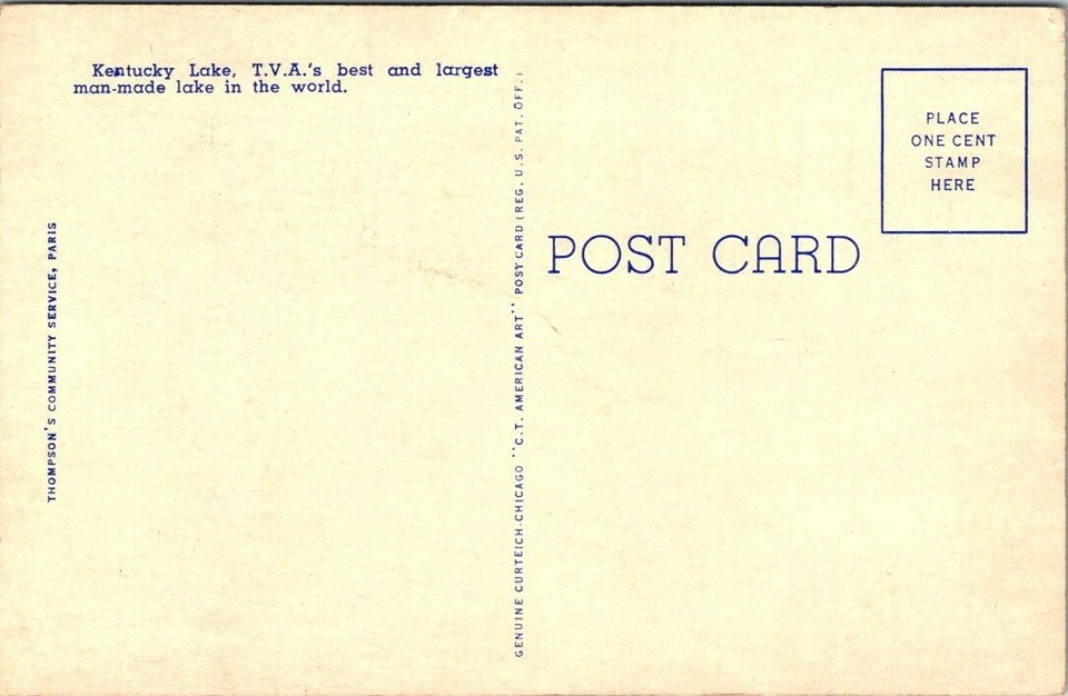 Postcard Scott Fitzhugh Bridge Paris Tennessee Linen | eBay