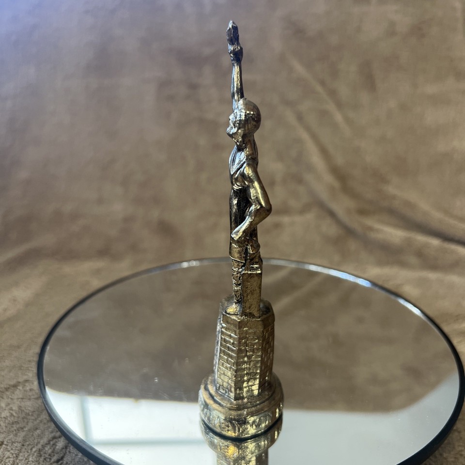 VINTAGE MINIATURE VULCAN TROPHY STATUE BIRMINGHAM, ALABAMA Cast 5.5 ...