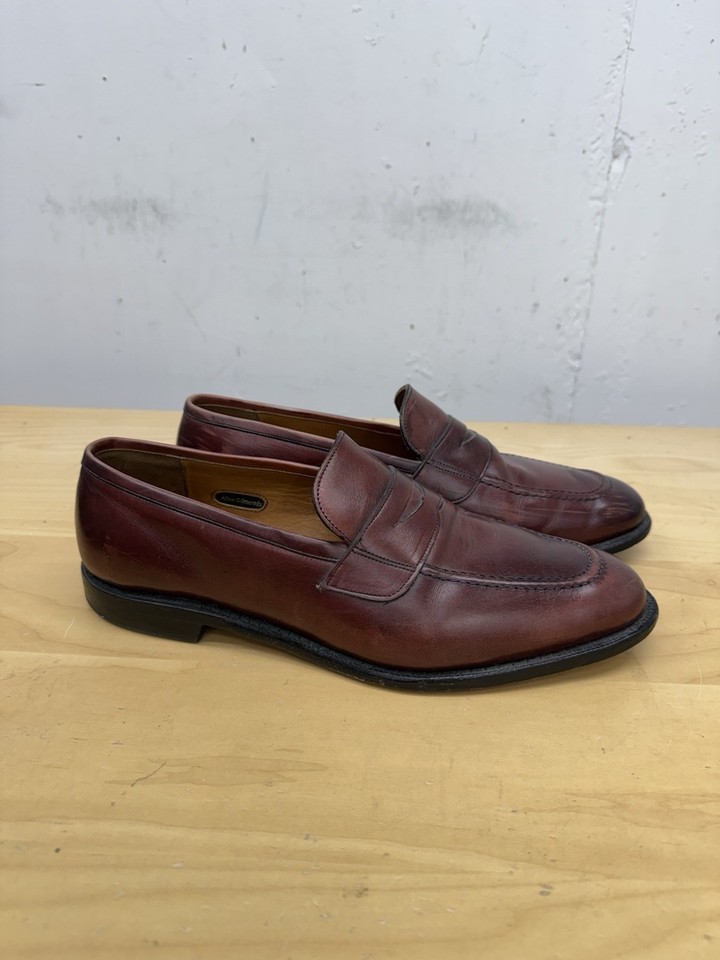 Allen Edmonds Lake Forest Leather Penny Loafers Walnut MADE IN USA MEN ...