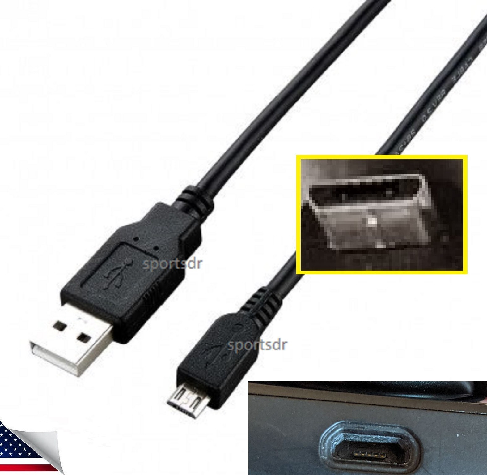 New USB Charger Power Cord Cable for Samsung Galaxy Tab 4 10.1 SM-T537V ...
