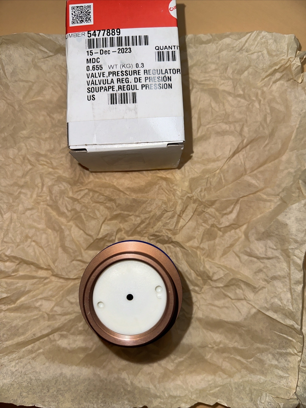 Genuine Cummins 5477889 Pressure Regulator Relief Valve, Free Shipping ...