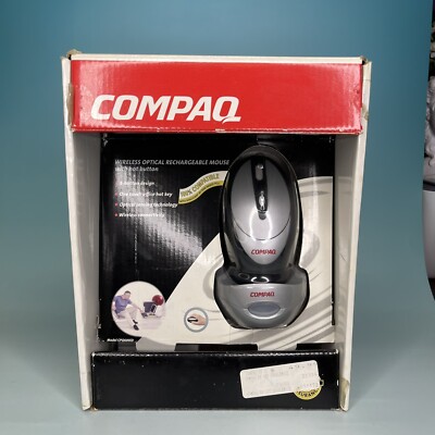 Vtg Compaq wireless mouse with dock CPQ600iD | eBay