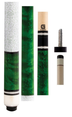McDermott G240 Cue 12.5mm G-Core - Green Stain - FREE 1x1 Hard Case ...