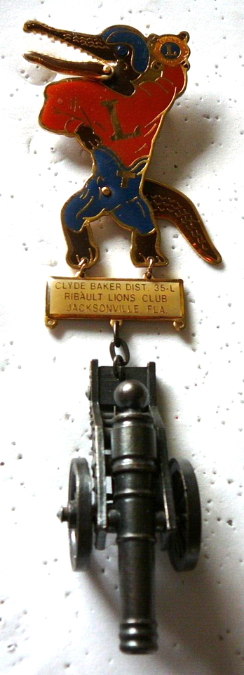 Lions Club Pins - LARGE PINS, HUMONGOUS....2 HUGE FLORIDA PINS | eBay UK