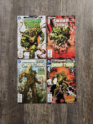 DC Comics SWAMP THING #0, 1, 25, Annual 1 Lot Bundle 2011 Scott Snyder ...
