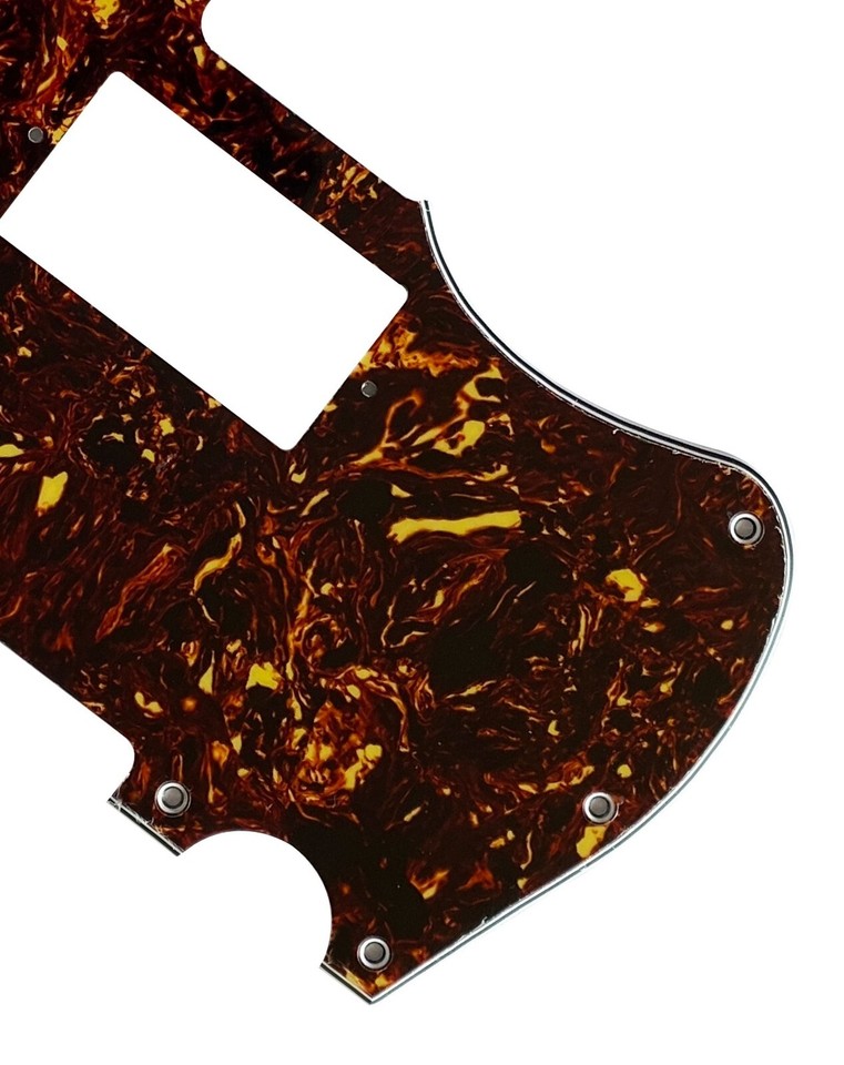 New 4 Ply Guitar Pickguard For Telemaster Jazzcaster Hybrid PAF Brown ...