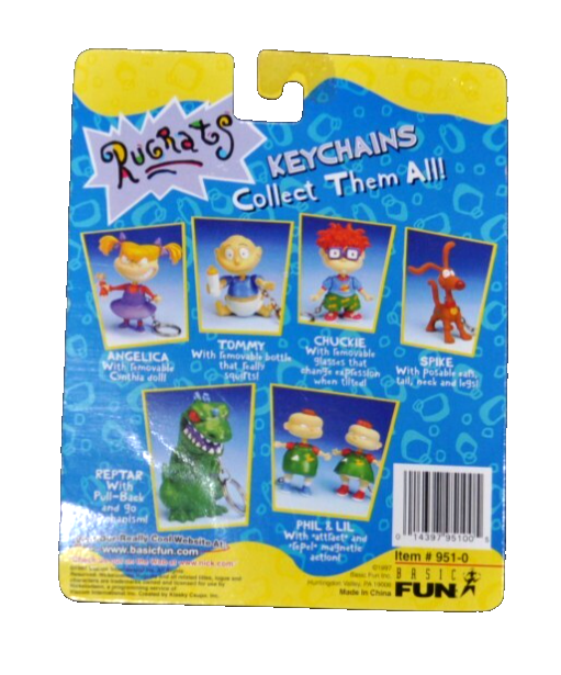 Vintage 1997 Nickelodeon Rugrats TOMMY PICKLES Figural Keychain Figure ...