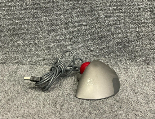 Logitech T-BB18 804360-1000 USB Wired Trackman Wheel Optical Marble ...