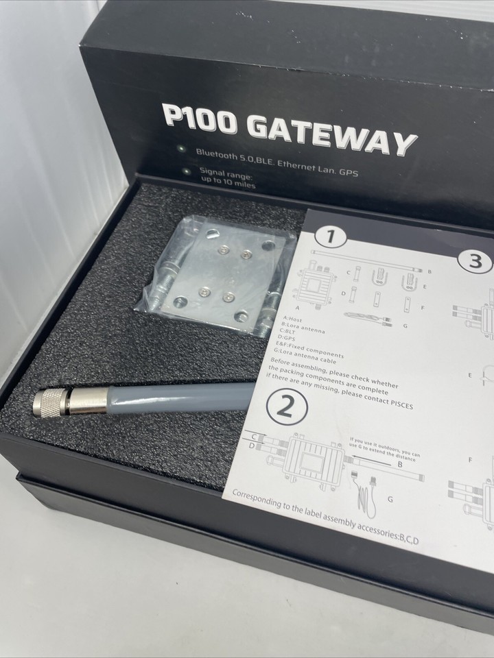 Pisces P100 Outdoor Gateway HELIUM HNT Miner US915 Hotspot LoRaWAN 10 Miles | eBay