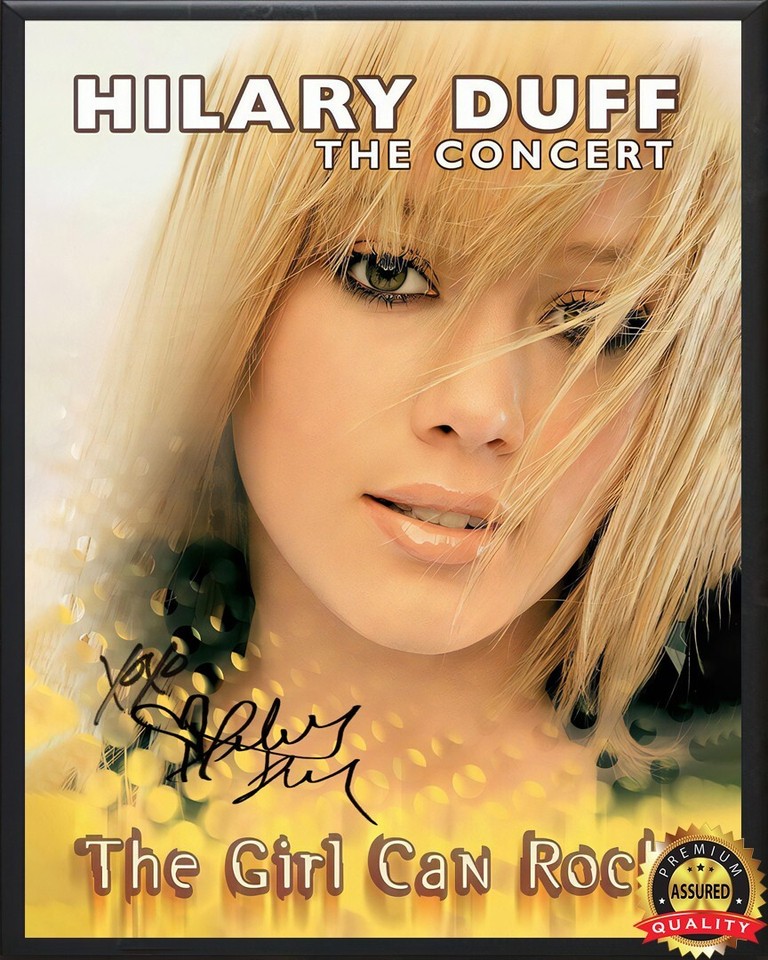 Hilary Duff - The Girl Can Rock - 2004 - Autograph Reprint - Metal Sign ...