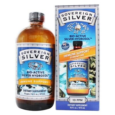 Sovereign Silver Bio-Active Colloidal Silver Hydrosol 10 Ppm, 16 Ounces ...