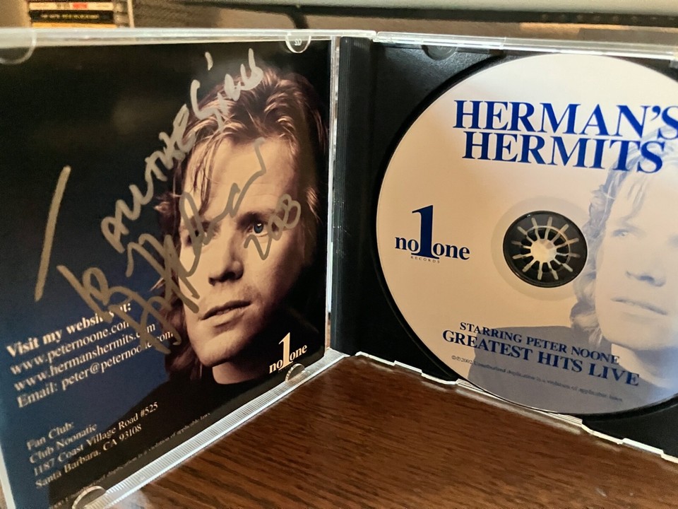 Herman Hermits Starring Peter Noone CD 2002 Autographed | eBay